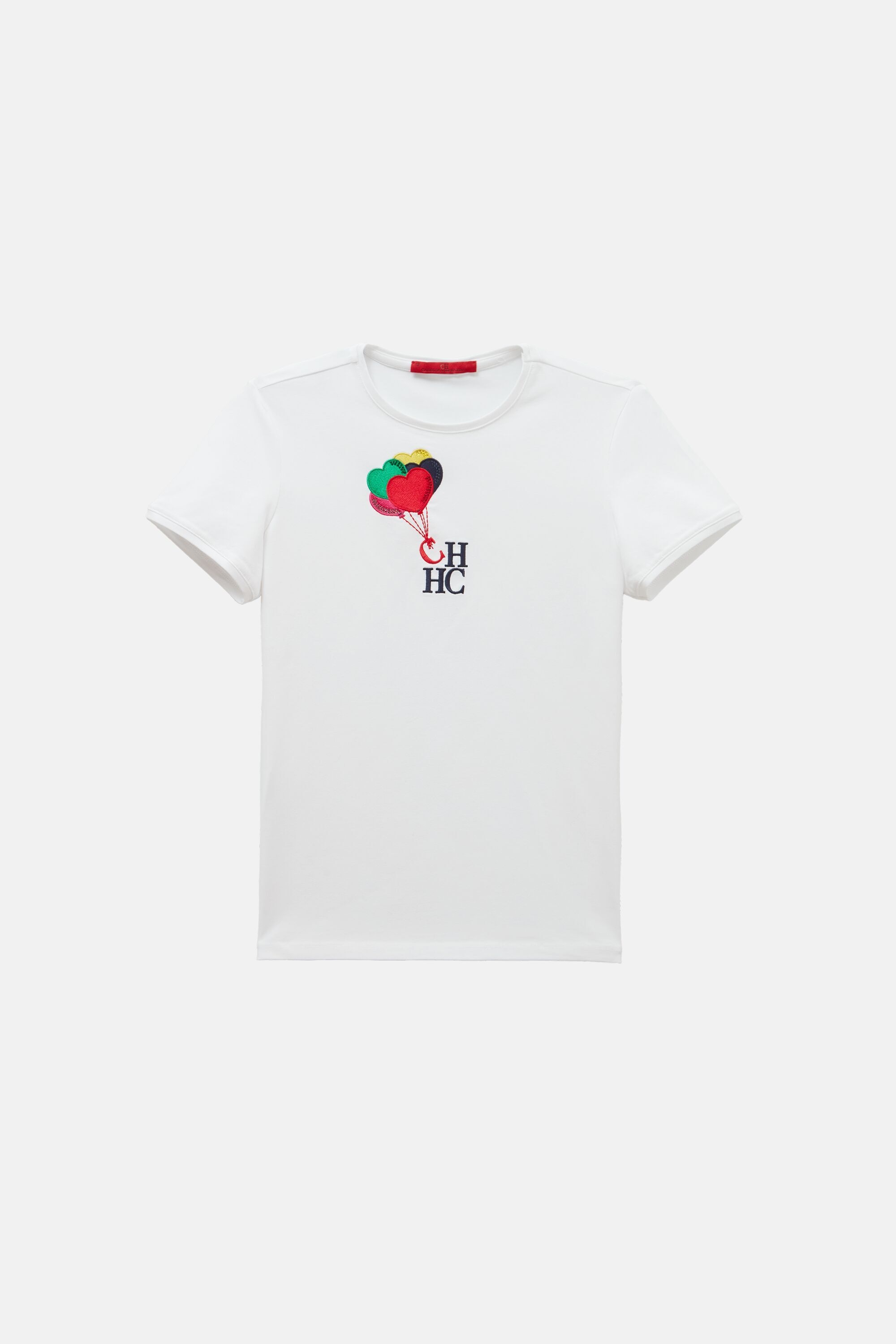 Embroidered CH T-shirt white - CH Carolina Herrera United Kingdom