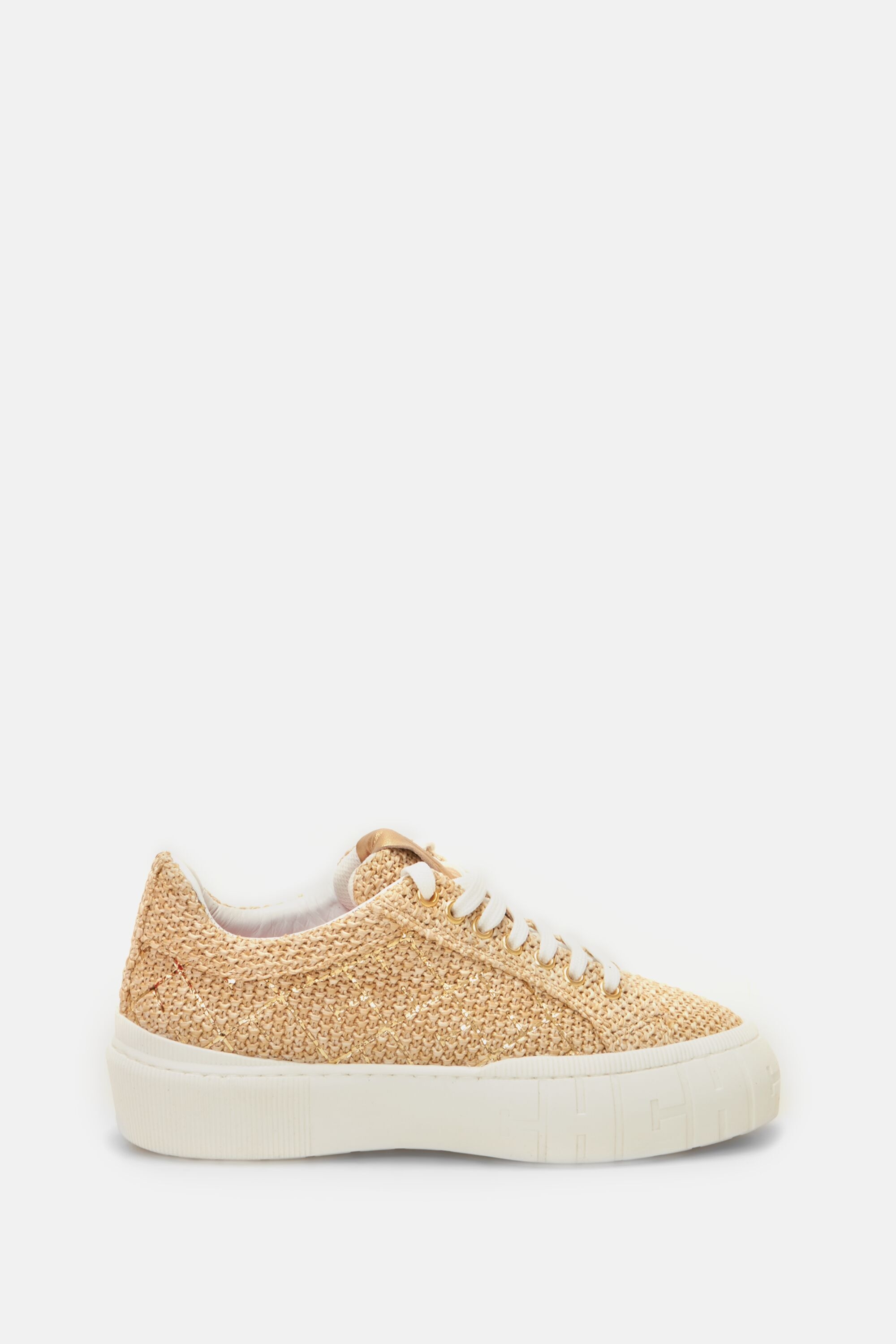 Bimba Canvas and raffia bamba sneakers beige - CH Carolina Herrera Sweden
