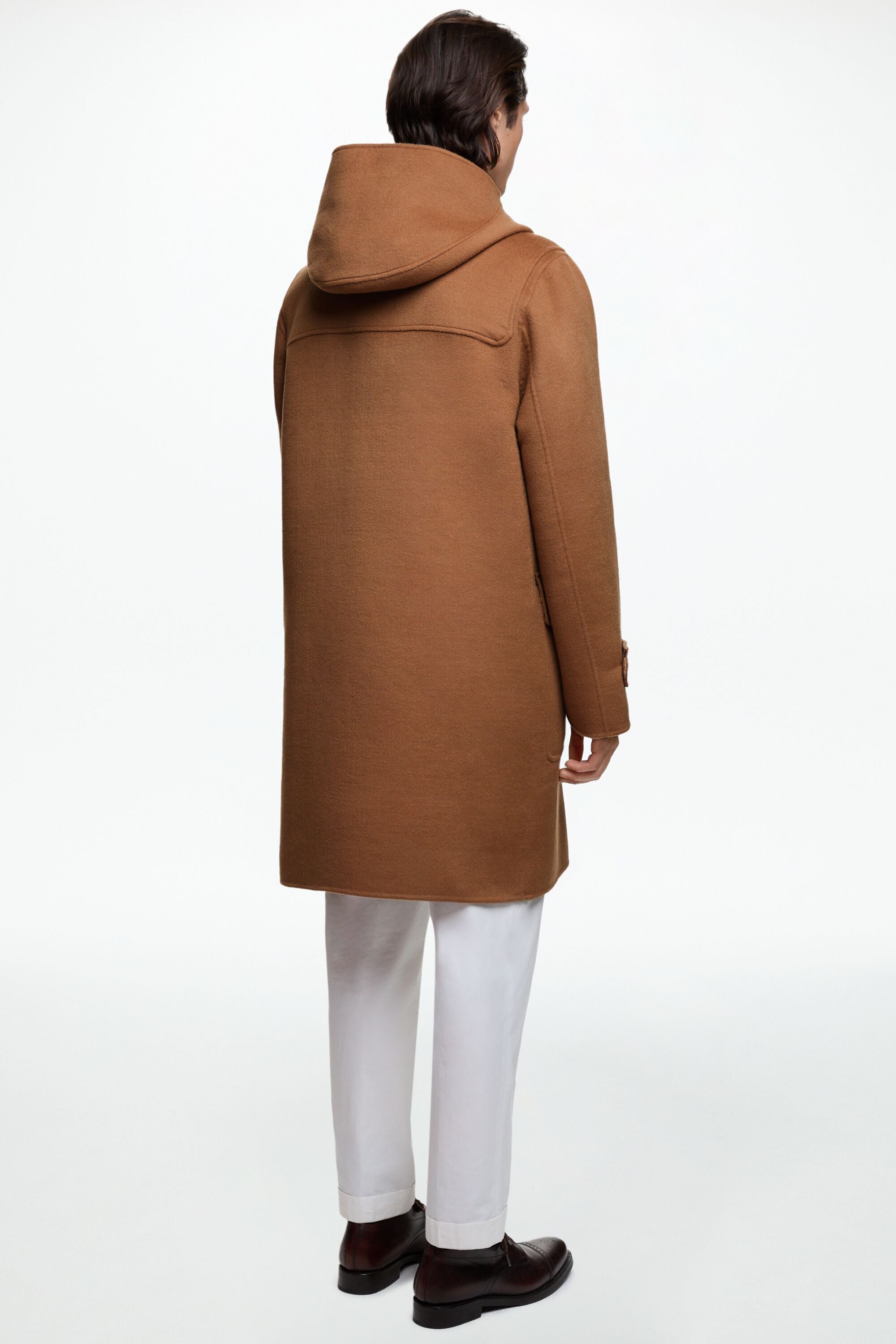 CHartan-Lined Double-Faced Wool Duffle Coat camel - CH
