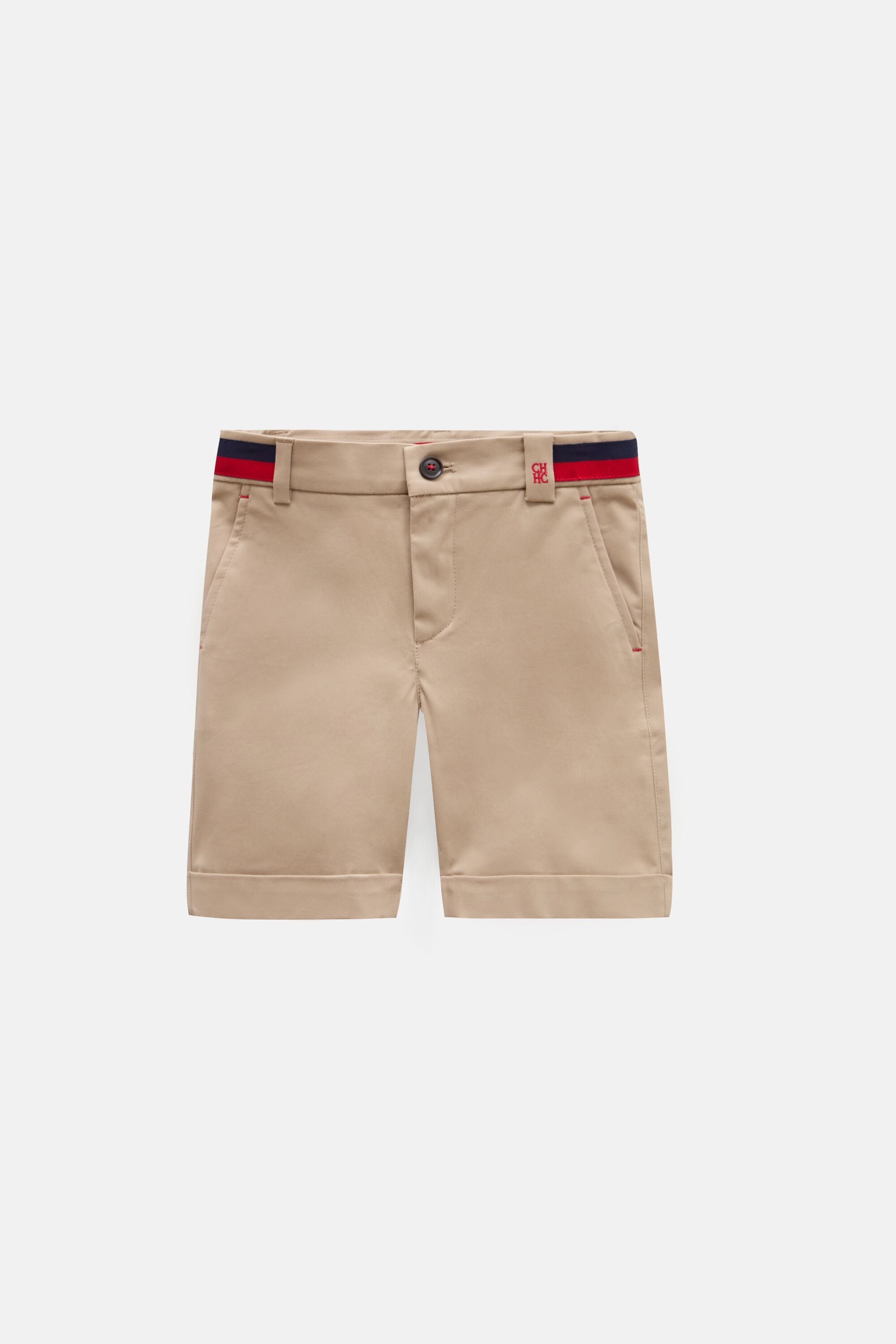 Micro Twill Regular Fit Bermuda Shorts camel - CH Carolina Herrera ...