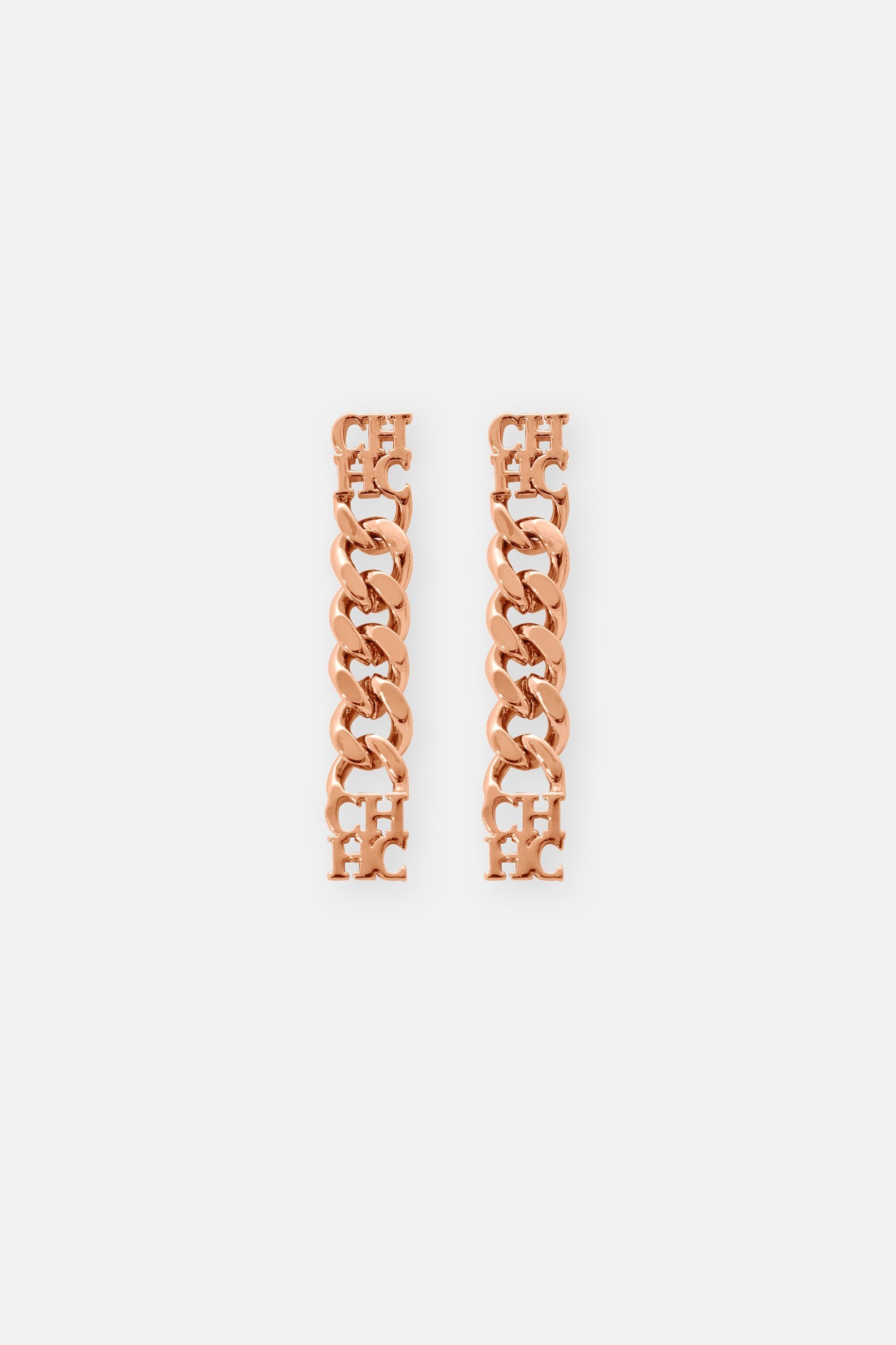 CH Chain earrings pink gold - CH Carolina Herrera United States