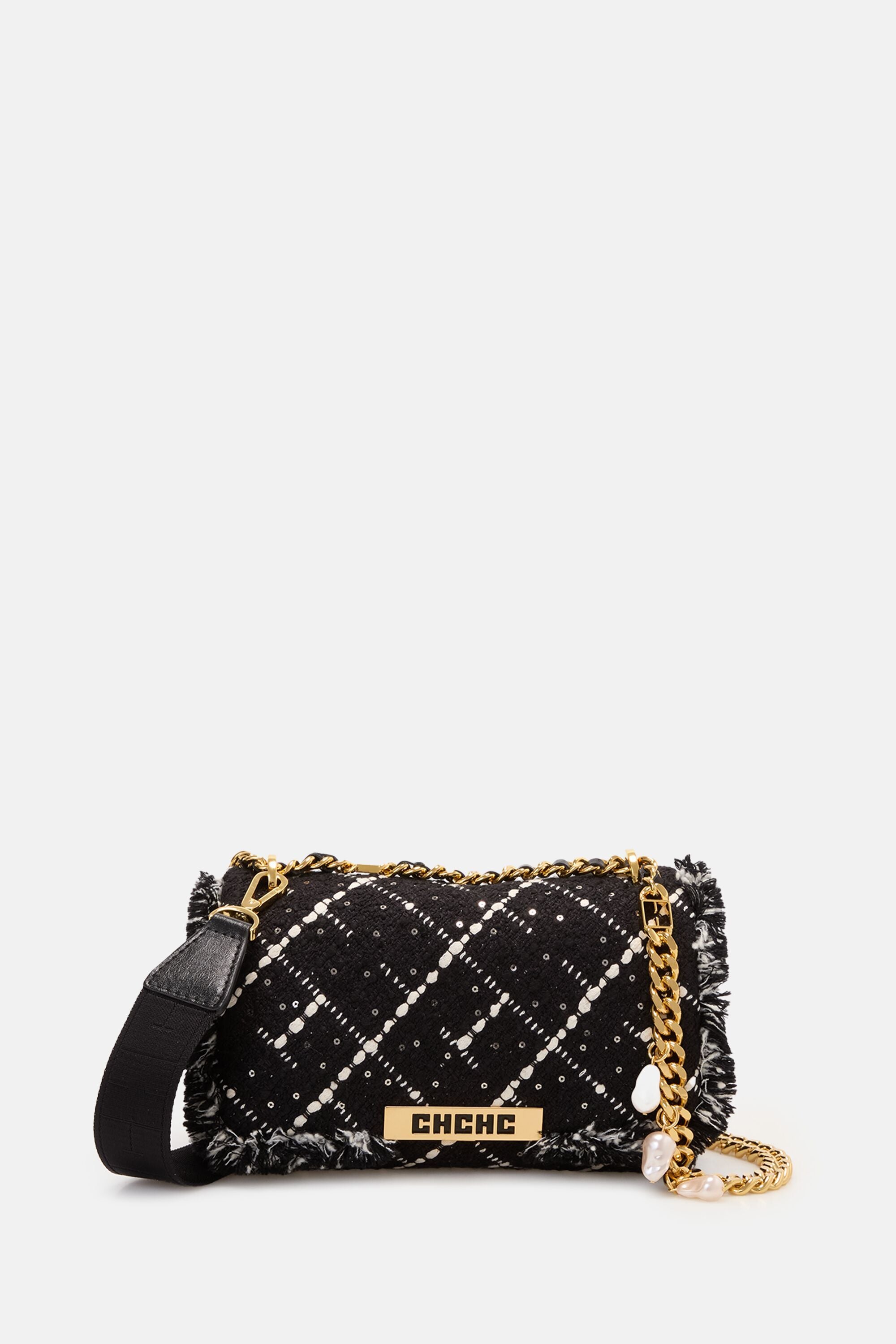 Bimba | Small Shoulder Bag black/ivory - CH Carolina Herrera United Kingdom